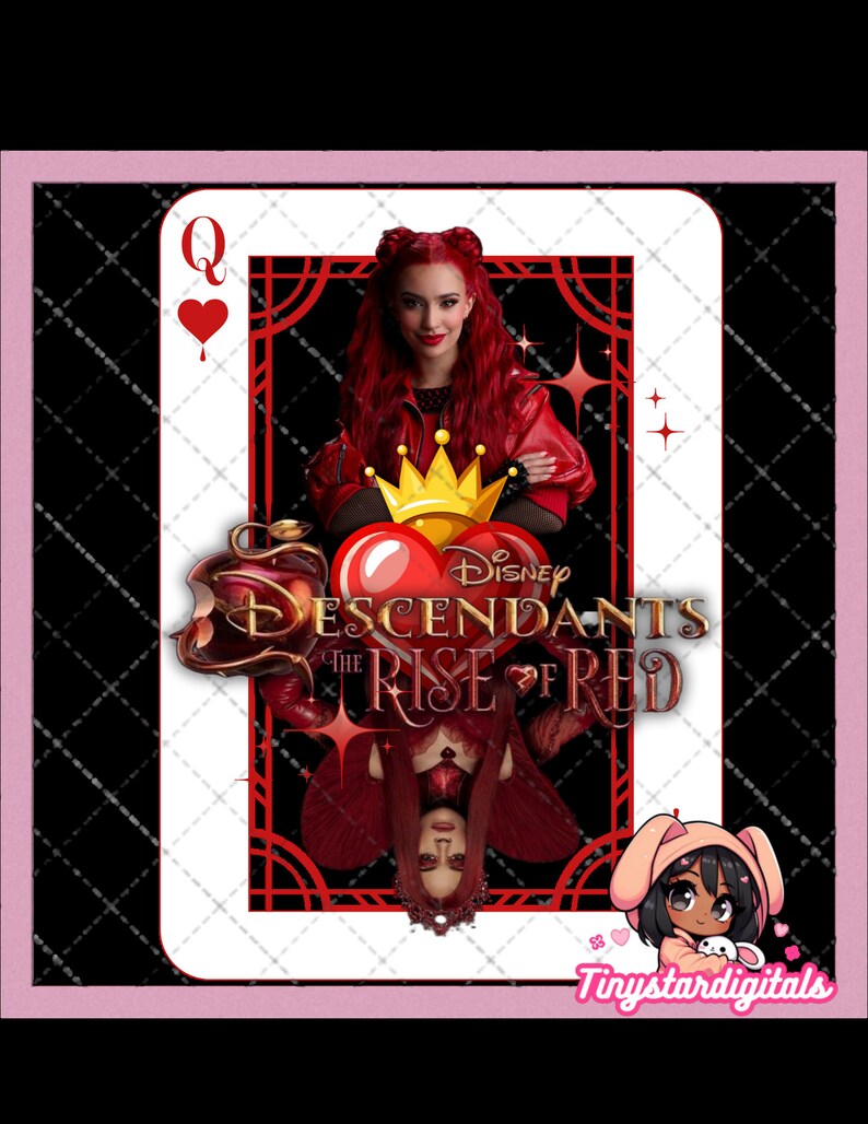 Descendants Rise of Red PNG Sublimation - Etsy UK
