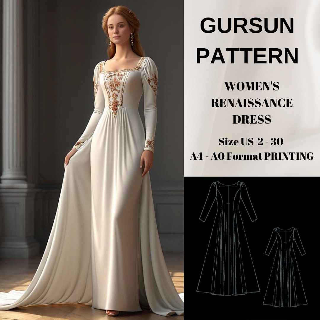 Womens Renaissance White Satin Dress/renaissance Dress/renaissance ...