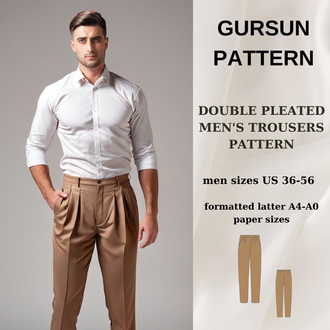 Classic Men's Trouser Pattern/trouser Pattern/pdf Template Design ...
