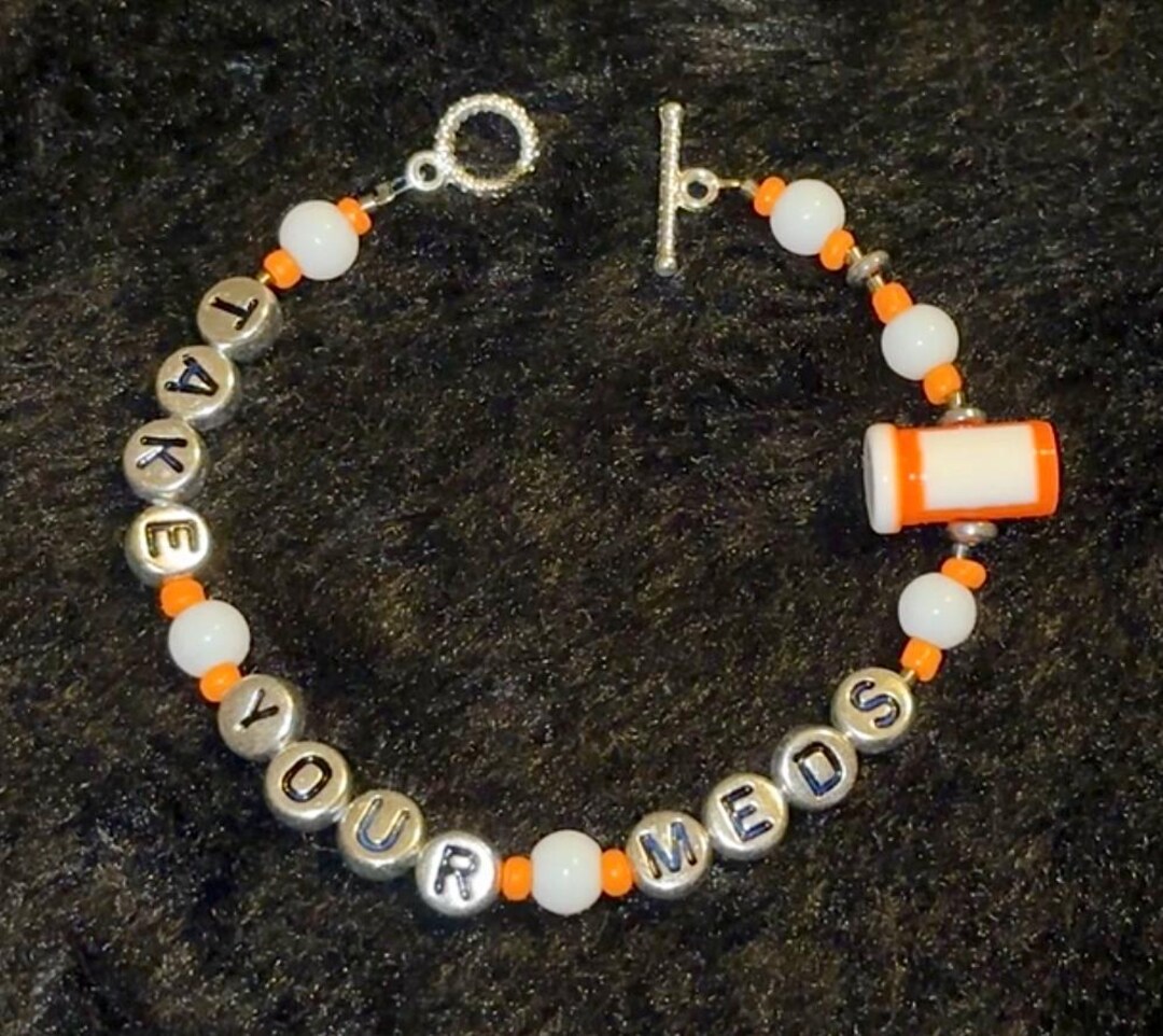 Prescription Pill Bottle Bracelet | Mental Health Bracelet | Medication ...