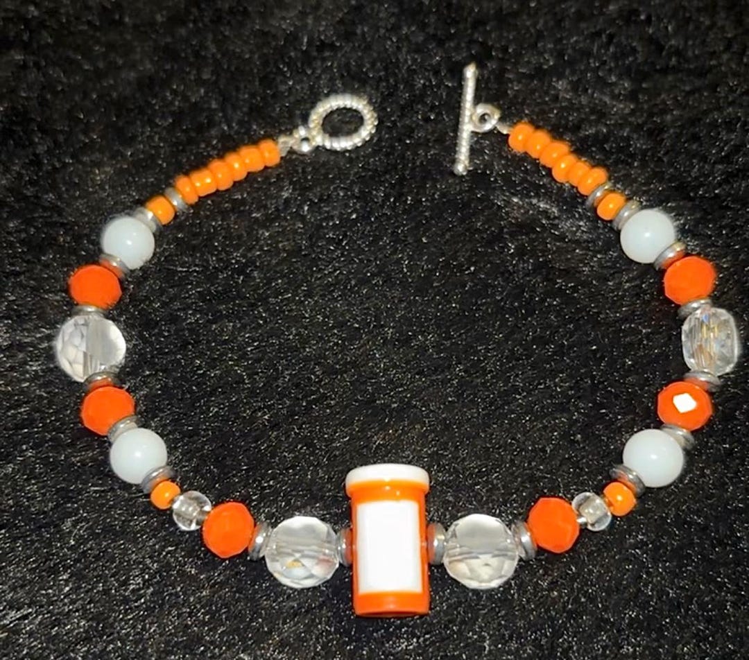 Prescription Pill Bottle Bracelet | Mental Health Bracelet | Medication ...