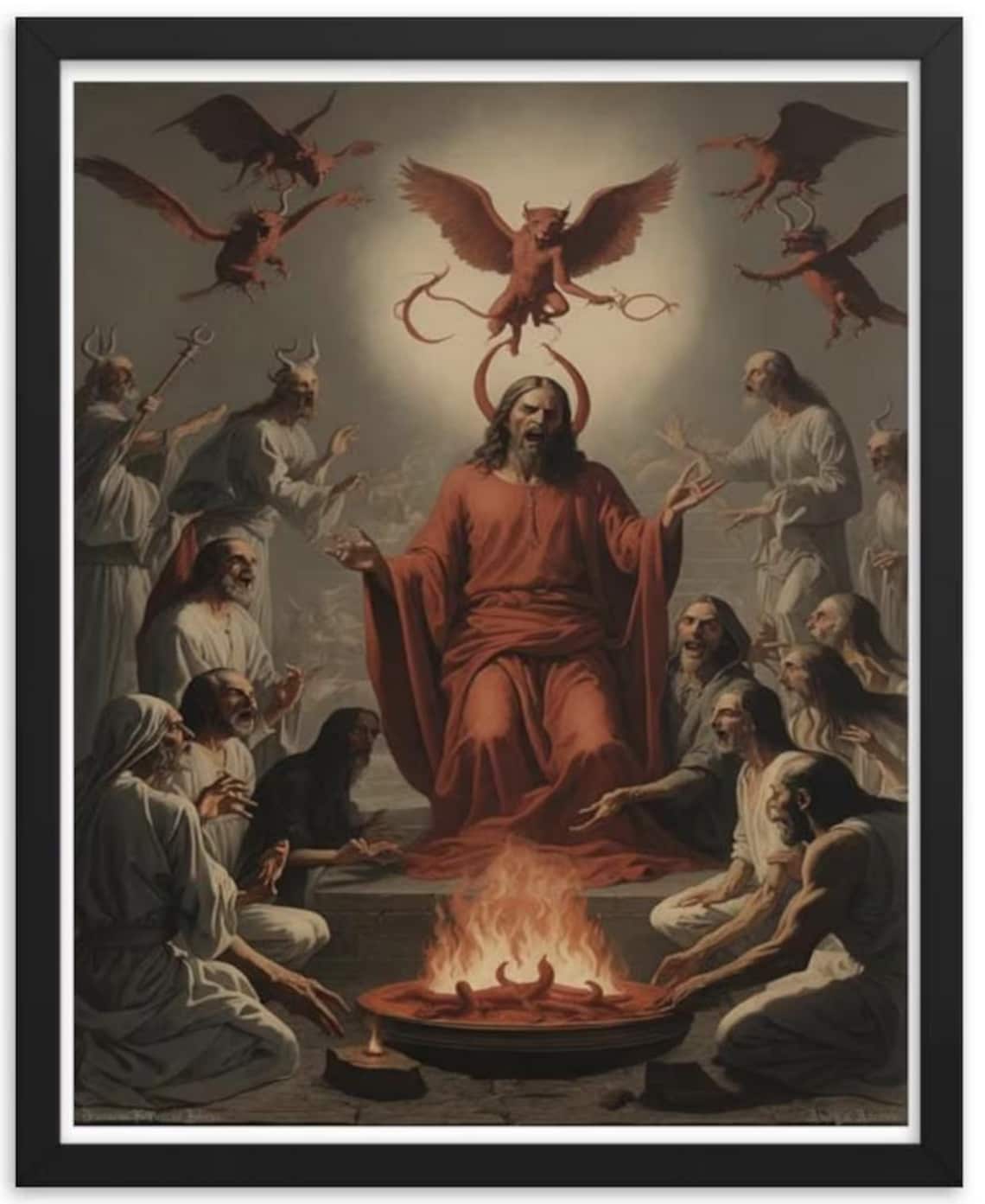 Descensus Luciferi Ad Inferos | Digital Download, Printable Wall Art - Etsy