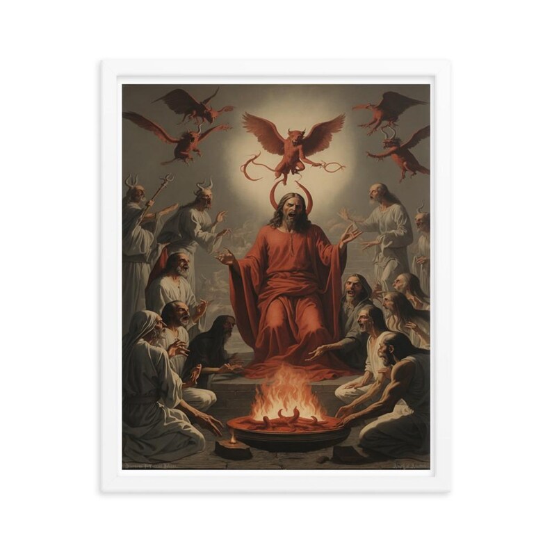 Descensus Luciferi Ad Inferos Framed - Etsy