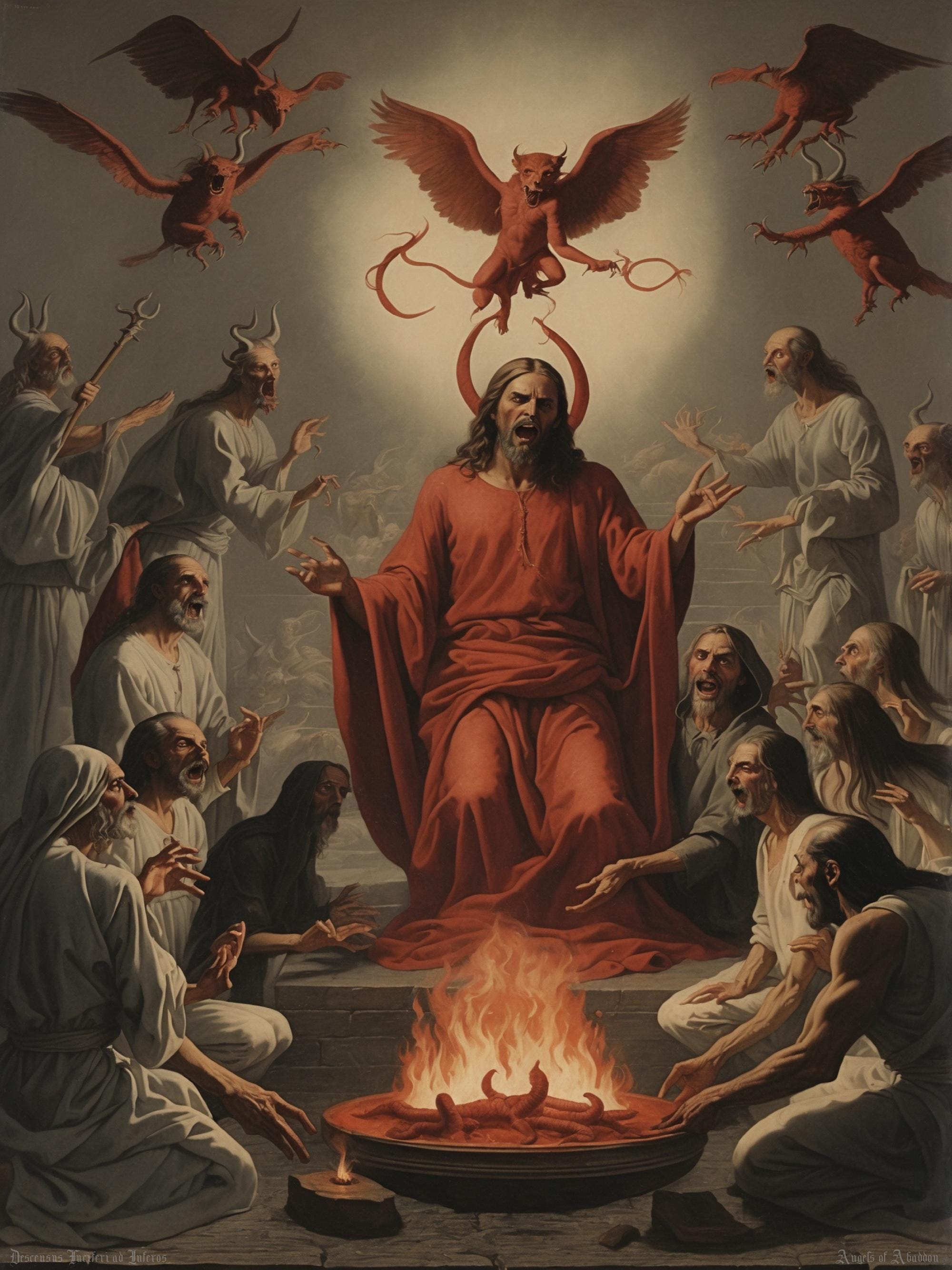 Descensus Luciferi Ad Inferos Framed - Etsy