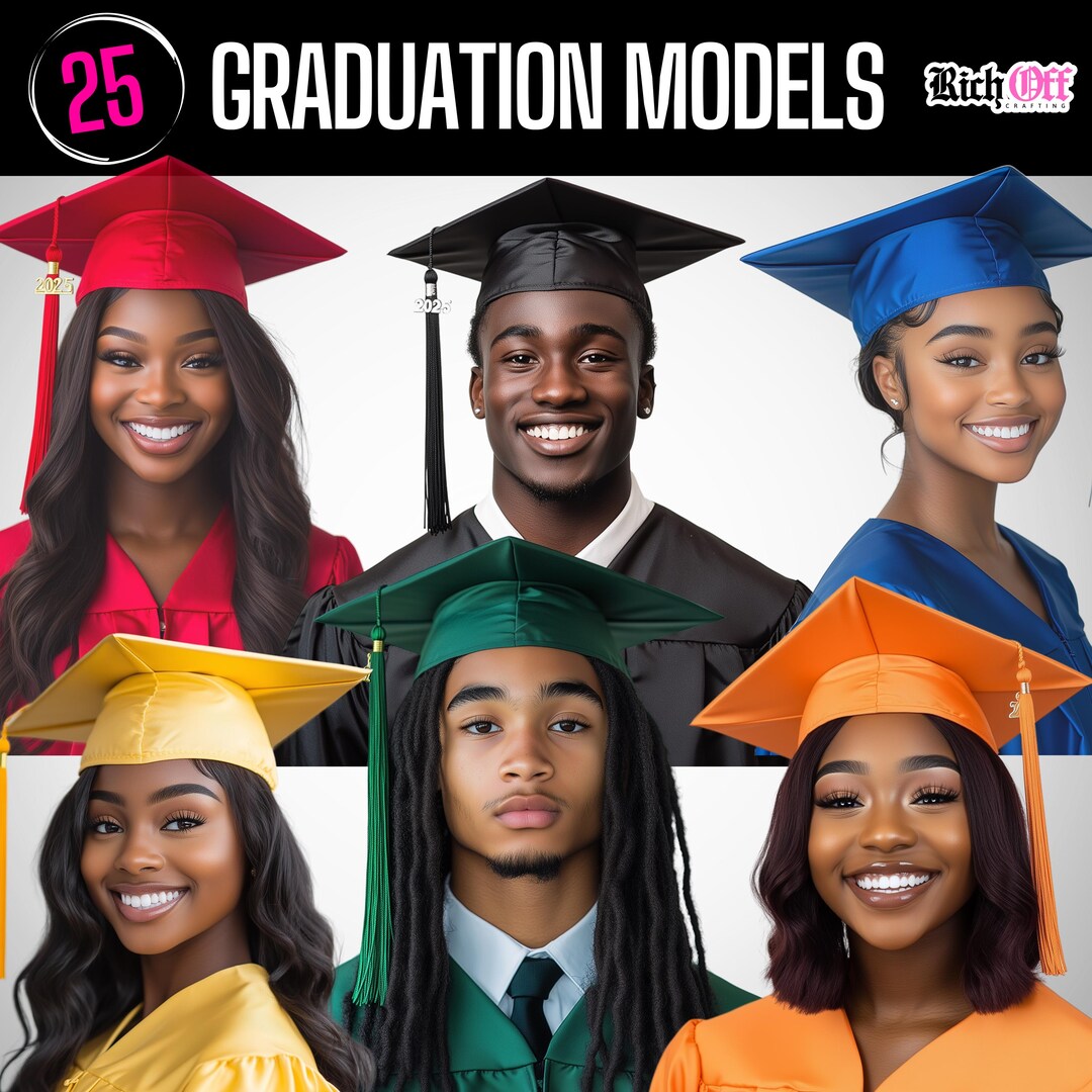 2025 Graduation Models, Graduation Stock Images, Graduate Mockups ...