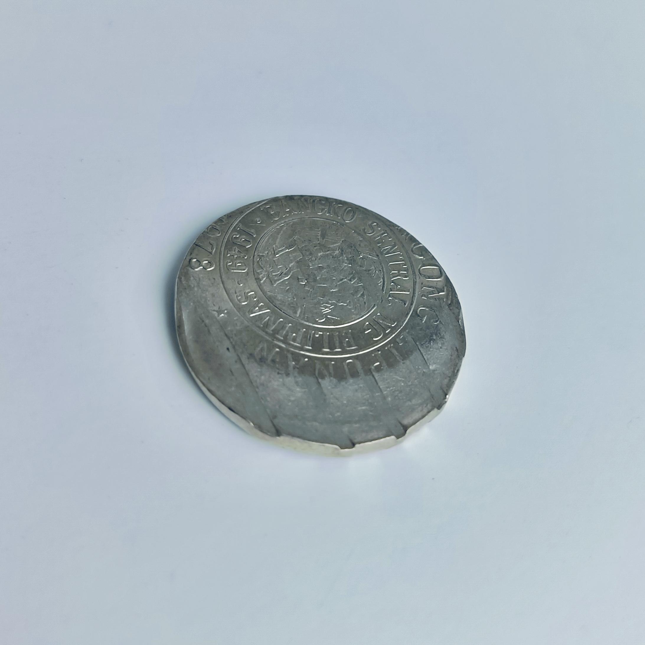 1978 Philippines 25C Peso Waffle Error Coin: Mis-struck Collectible - Etsy