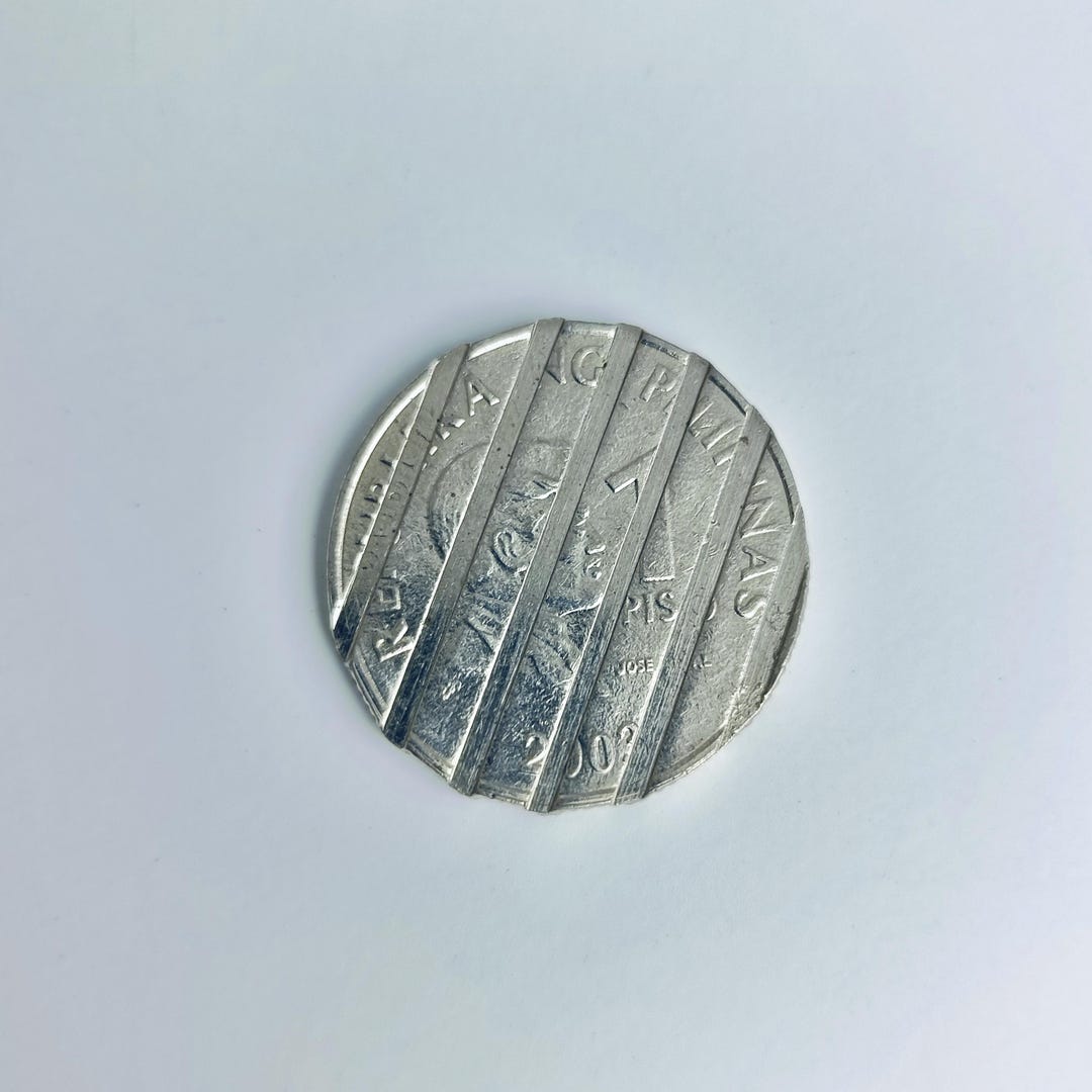 2003 Philippines Misalignment Error Coin: Waffled Mint Defect - Etsy