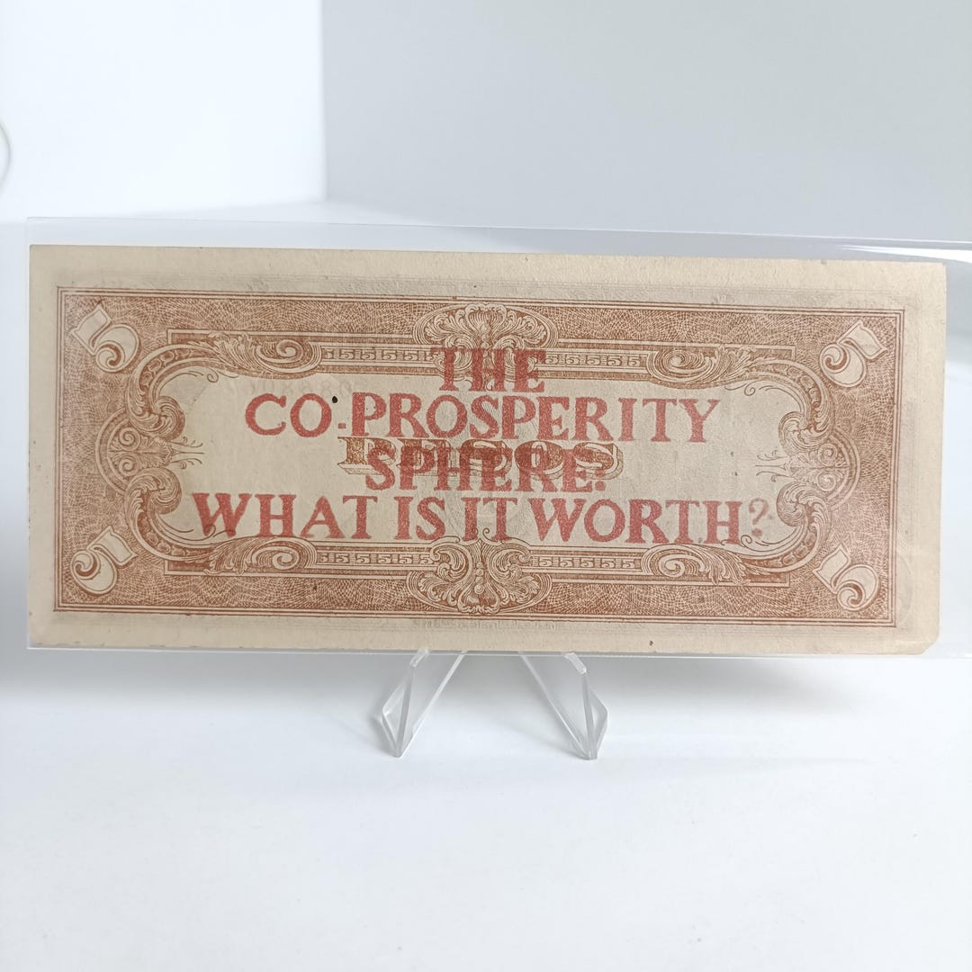 1943 Philippines Japanese Invasion Money | Propaganda Overprint - Etsy