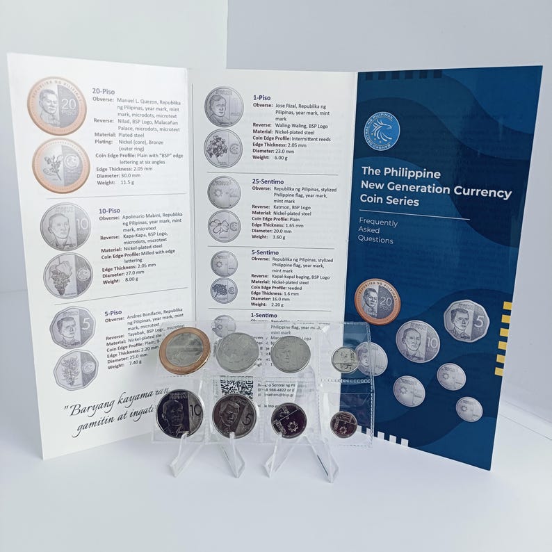 Philippines New Generation Currency Coin Set With Centavos From 2017-2021 Random Years With ...