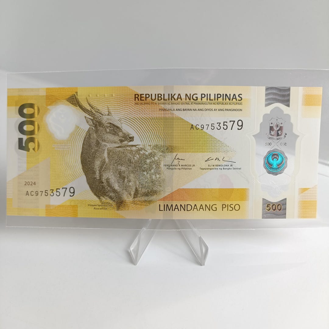 2024 Philippines 500 Piso Polymer Banknote: First Issue Series - Etsy