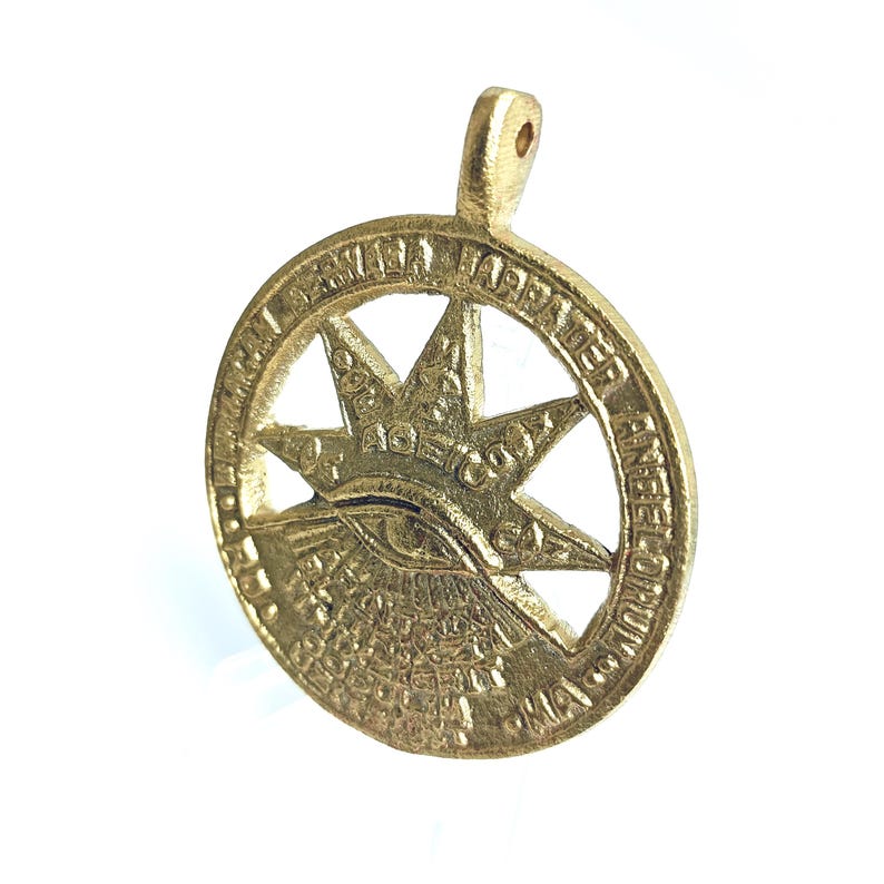 Cinco Vocalës Medalyon Medallion, Anting-anting Amulet From the ...