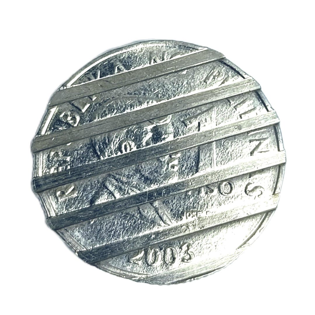 2003 Philippines 1 Peso Waffle Error Coin: Misalignment Strike - Etsy