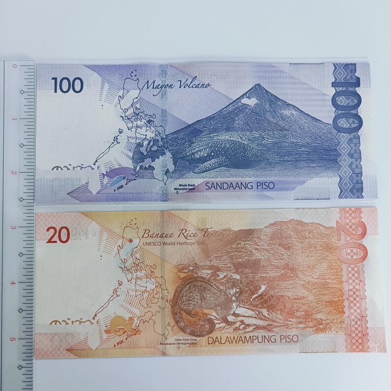 000046 Low Number 2022 2023 20 & 100 Peso Philippines Marcos Medalla ...