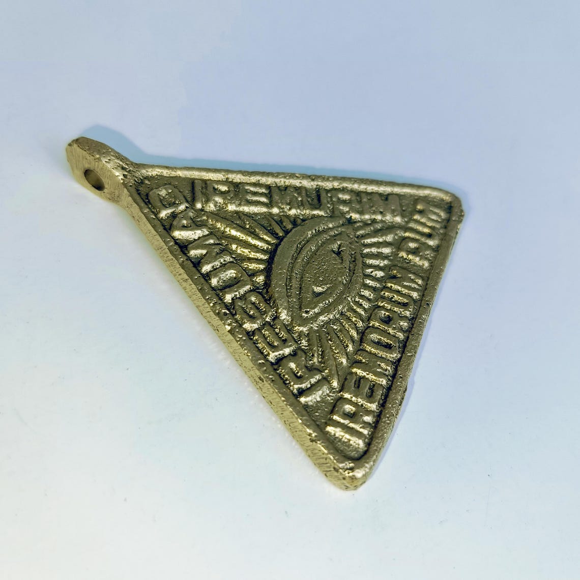 Iremurom Lucky Medallion: Filipino Brass Amulet, Protection Charm - Etsy