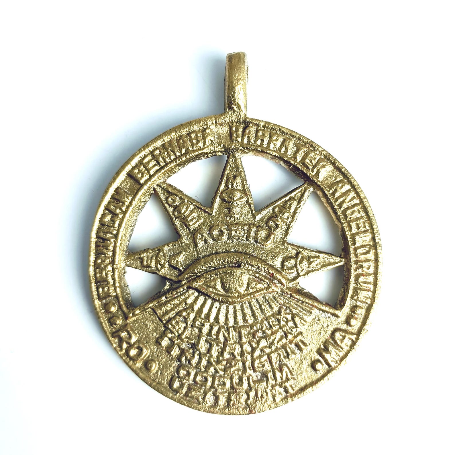 Cinco Vocalës Medalyon Medallion, Anting-anting Amulet From the ...