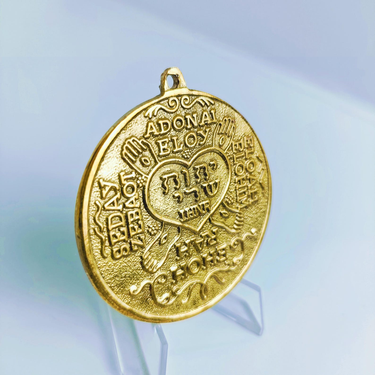 Sator Heart Medallion: Filipino Anting-anting Amulet for Protection - Etsy