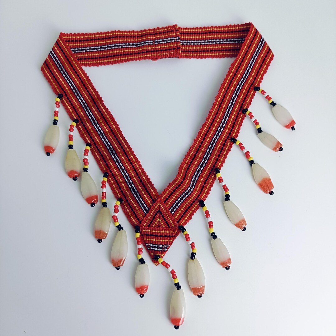 Philippines Tribal Native Choker Necklace | Symbolic Ancestral Pattern ...