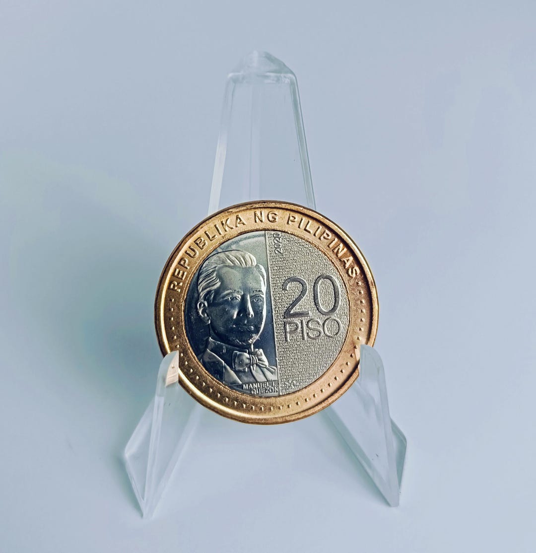 2020 Philippines 20 Pesos Coin: Manuel Quezon, Uncirculated - Etsy