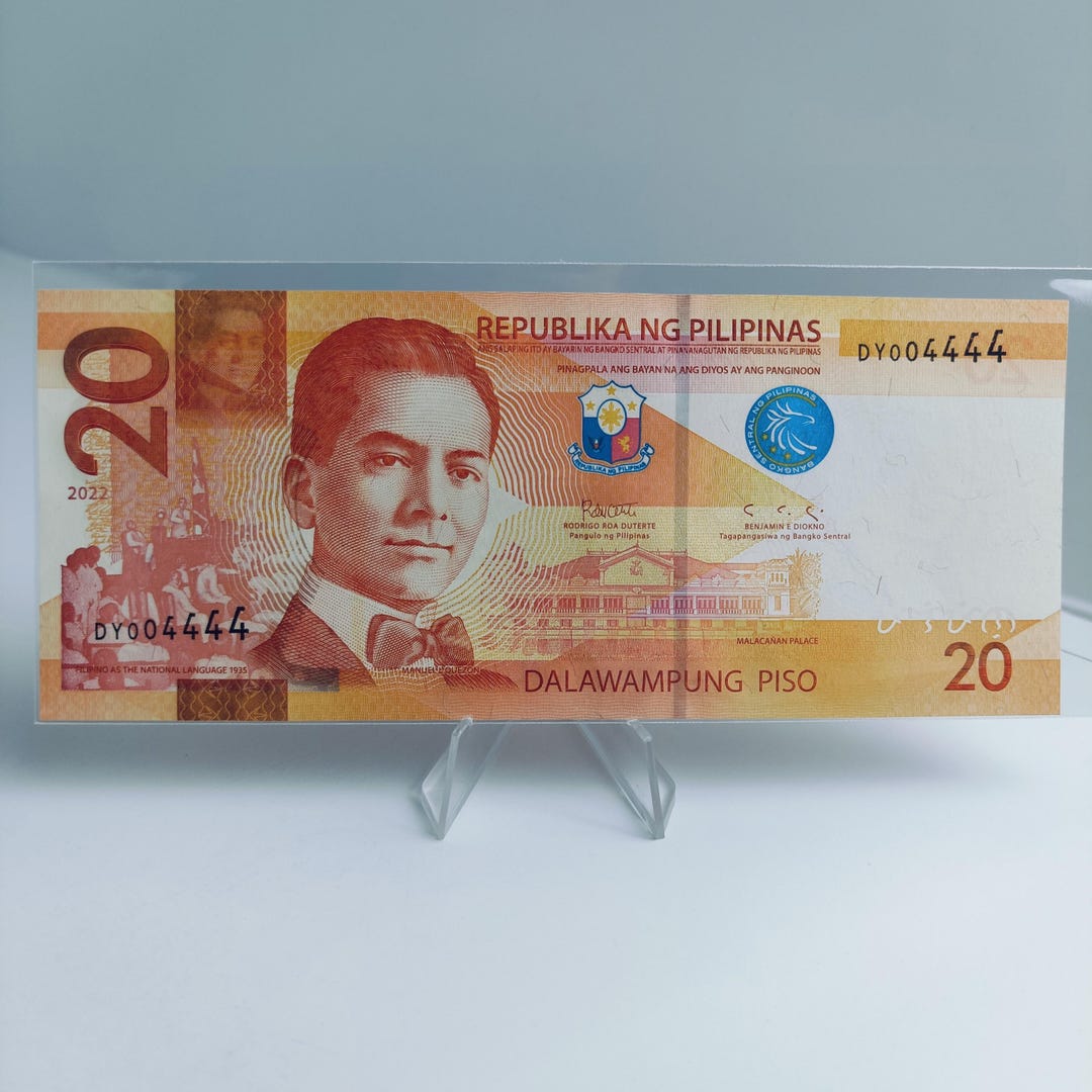 Fancy Serial DY004444 Philippines 20 2022, Duterte Diokno, BSP Old Logo ...