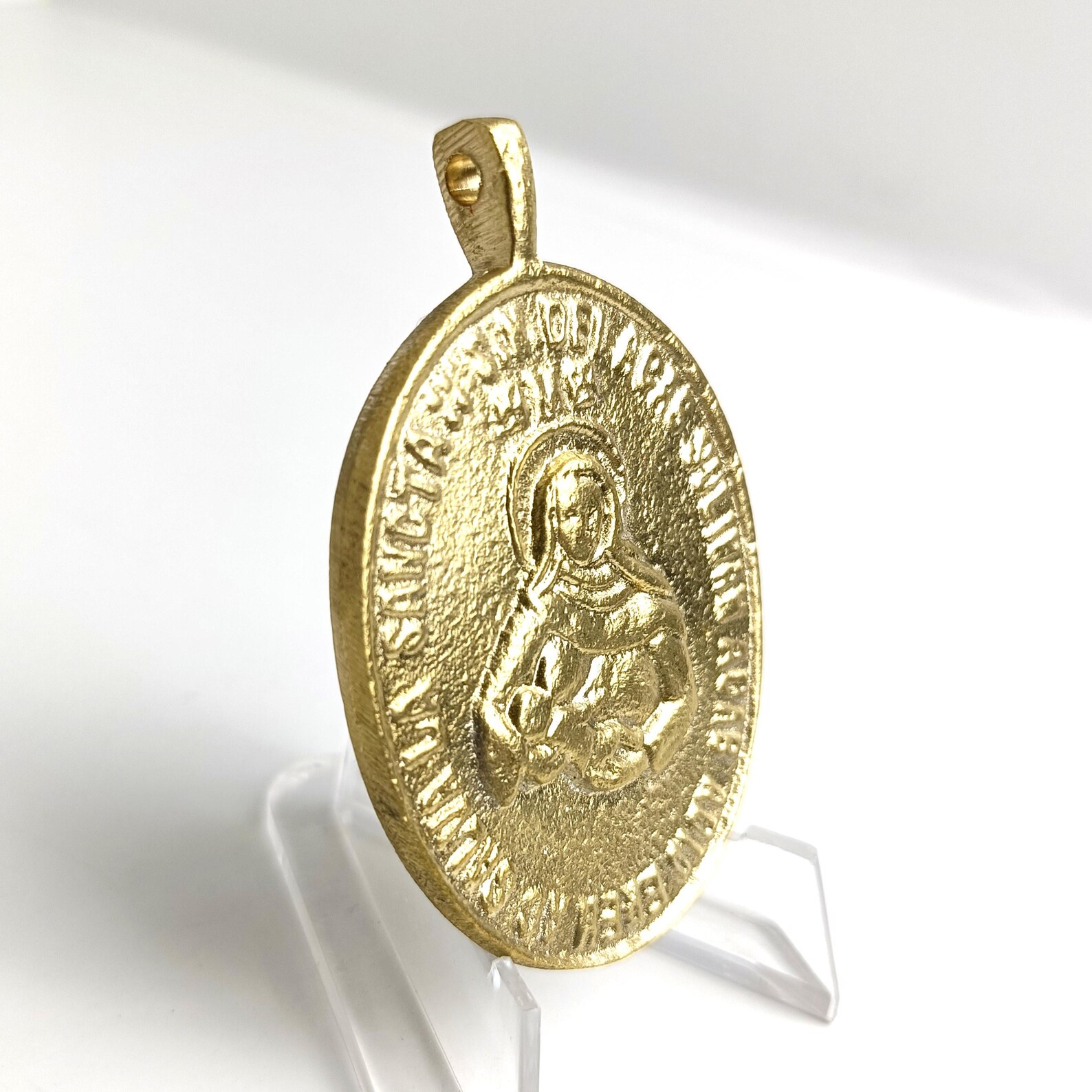 Virgin Mary of Life Medal – Filipino Protection Amulet for Luck ...