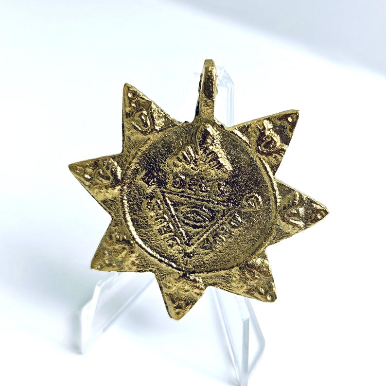 Seven Archangels Medallion | Triangle Protection Amulet | Lucky Charm ...