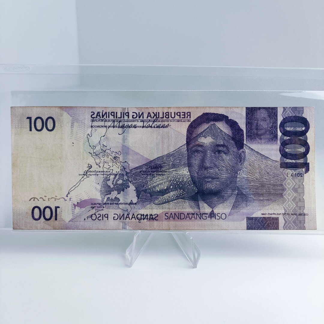 Error Banknote Intaglio Offset Print Reverse Philippines 100 Pesos Rare ...