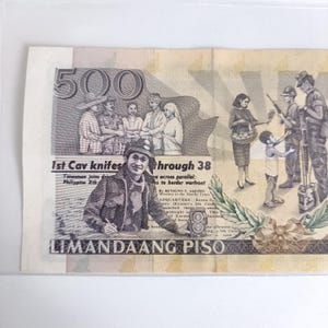 Philippines 500 Peso Banknote: 2012 Commemorative, Low Serial Number ...
