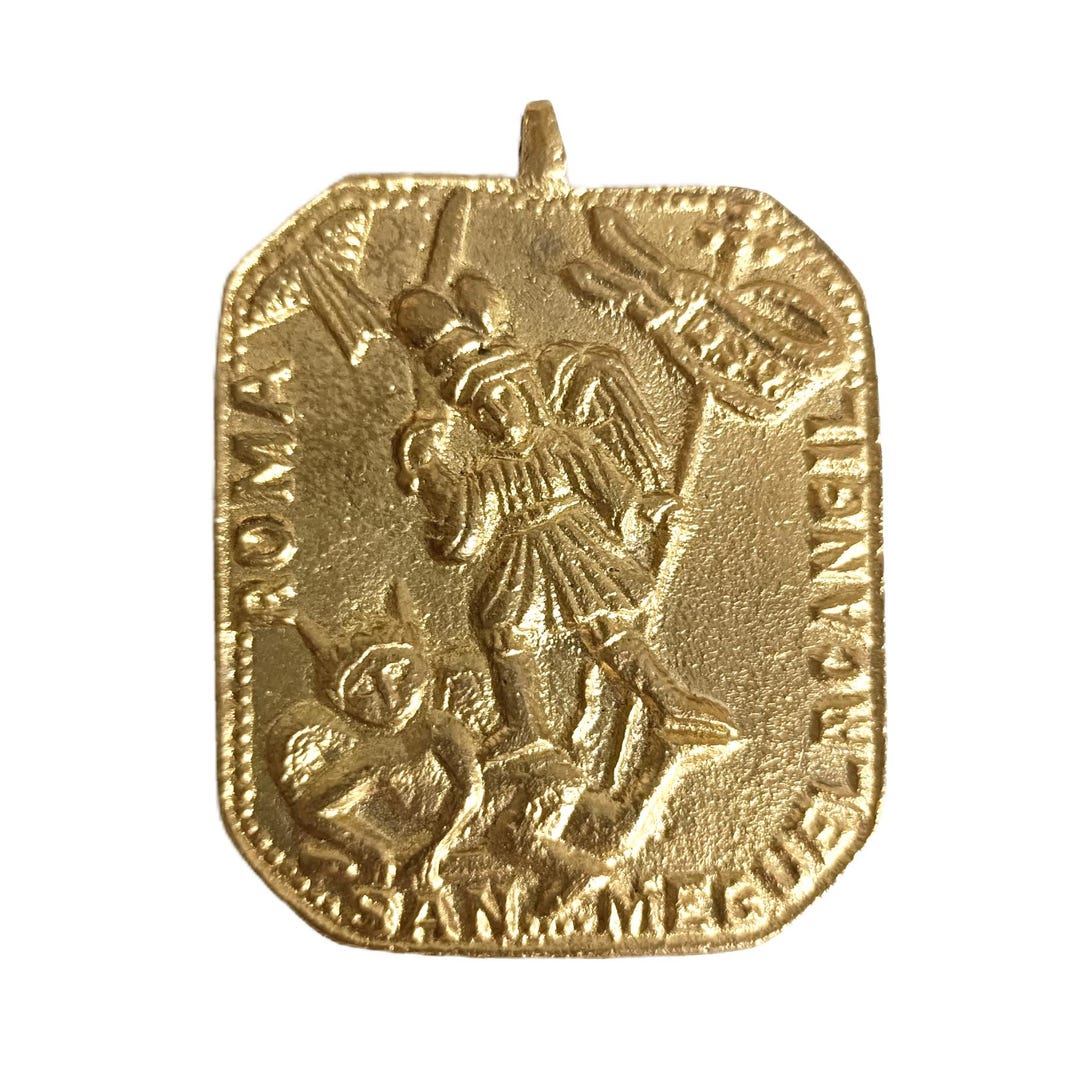 Saint Michael Archangel Amulet Handmade Protection Medal for Luck ...
