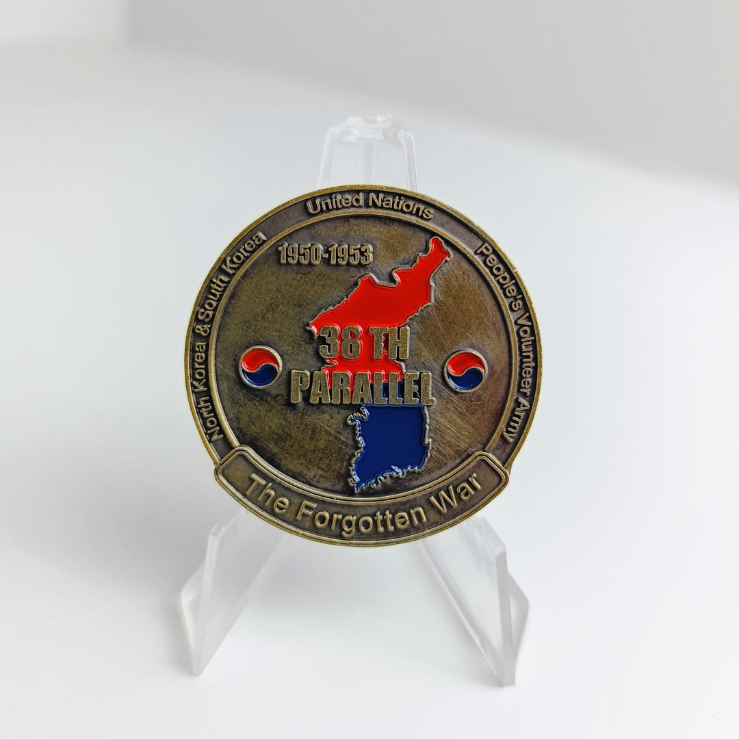 38th Parallel Commemorative Coin, United Nations Symbol Numismatics ...