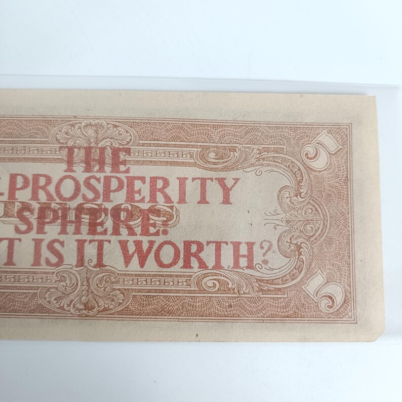 1943 Philippines Japanese Invasion Money | Propaganda Overprint - Etsy