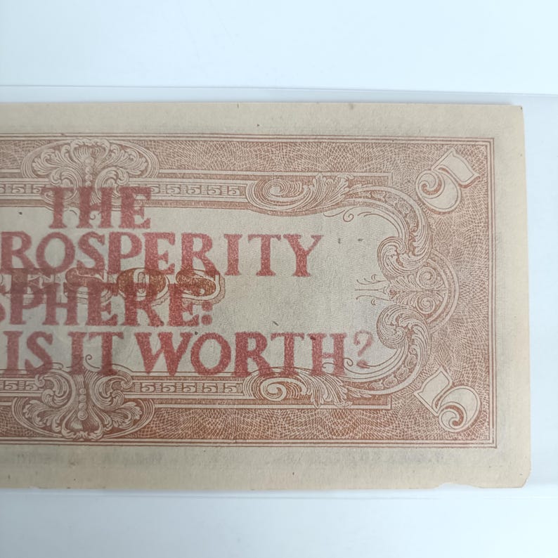 1943 Philippines Japanese Invasion Money | Propaganda Overprint - Etsy