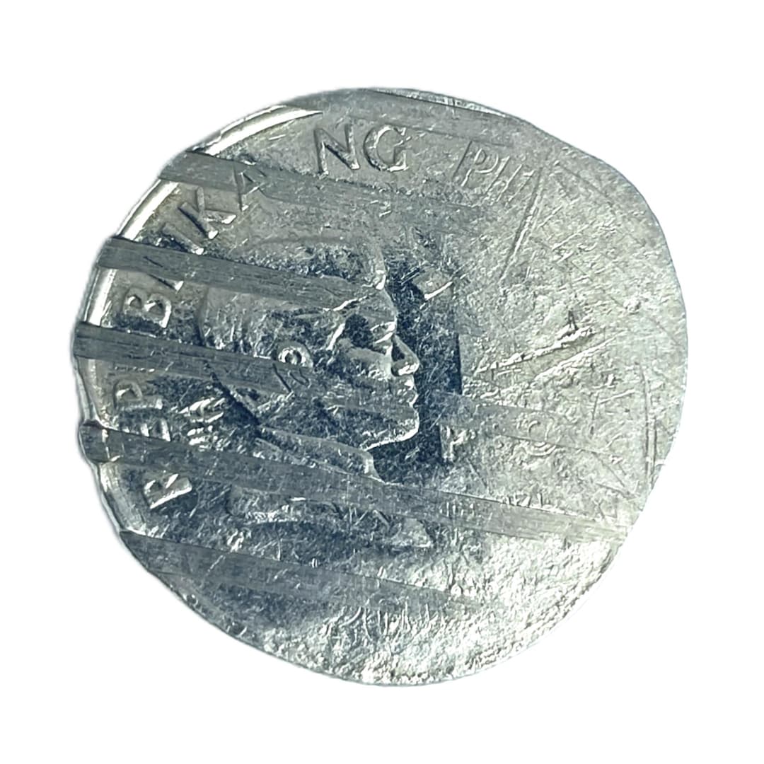 2000s Philippines 1 Peso Waffle Error Coin: Mint Misalignment - Etsy