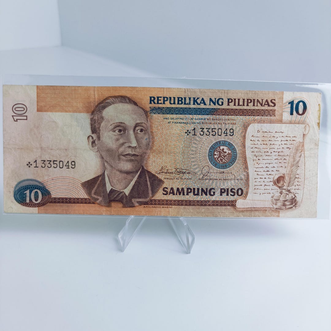 1985 Philippines 10 Piso Starnote – New Design Series Currency - Etsy