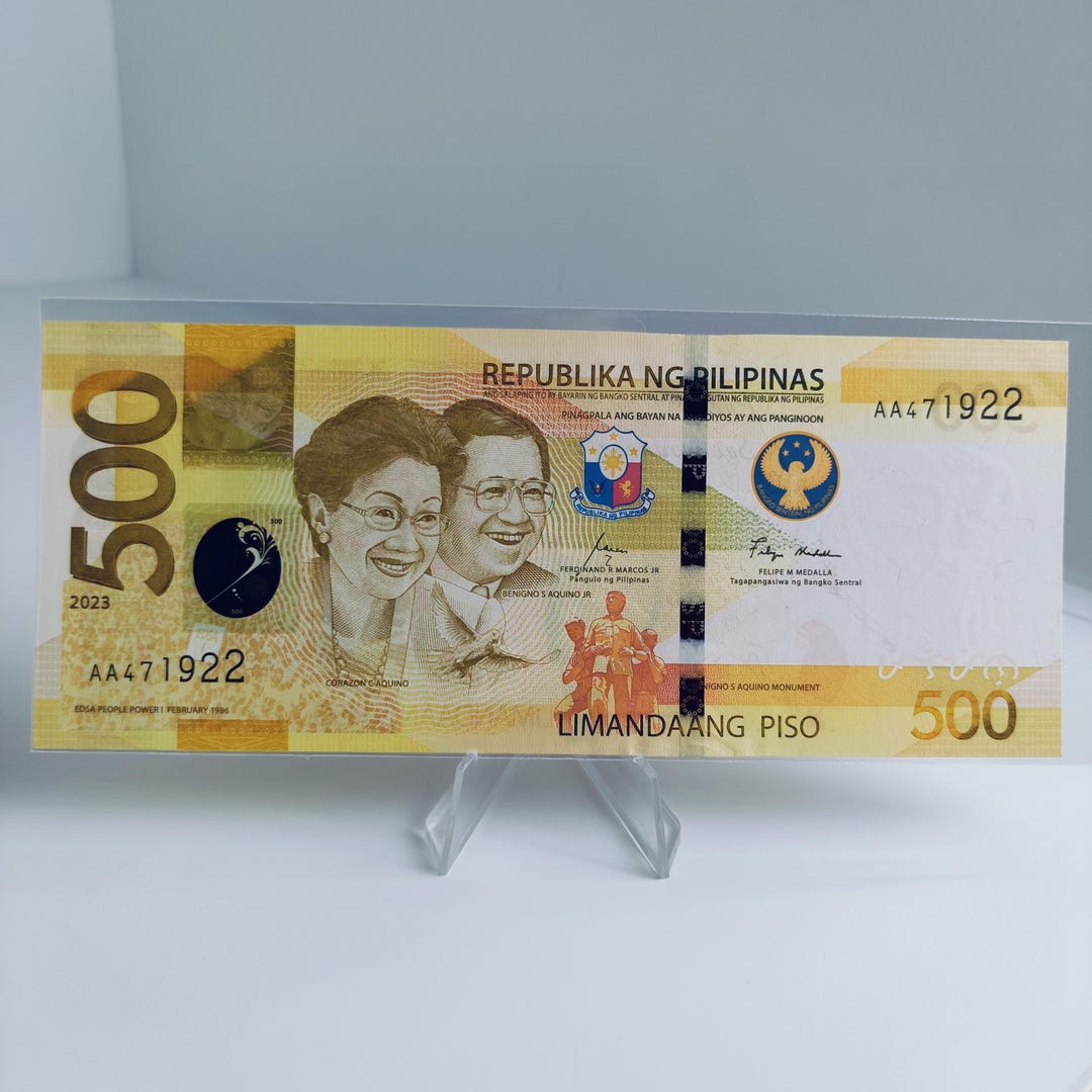 Philippines 500 2023 Marcos Medalla, AA Prefix New Generation Currency ...