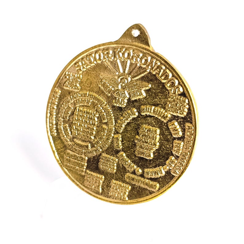 Sator Koronados Amulet: Handcrafted Filipino Luck and Protection Medal ...