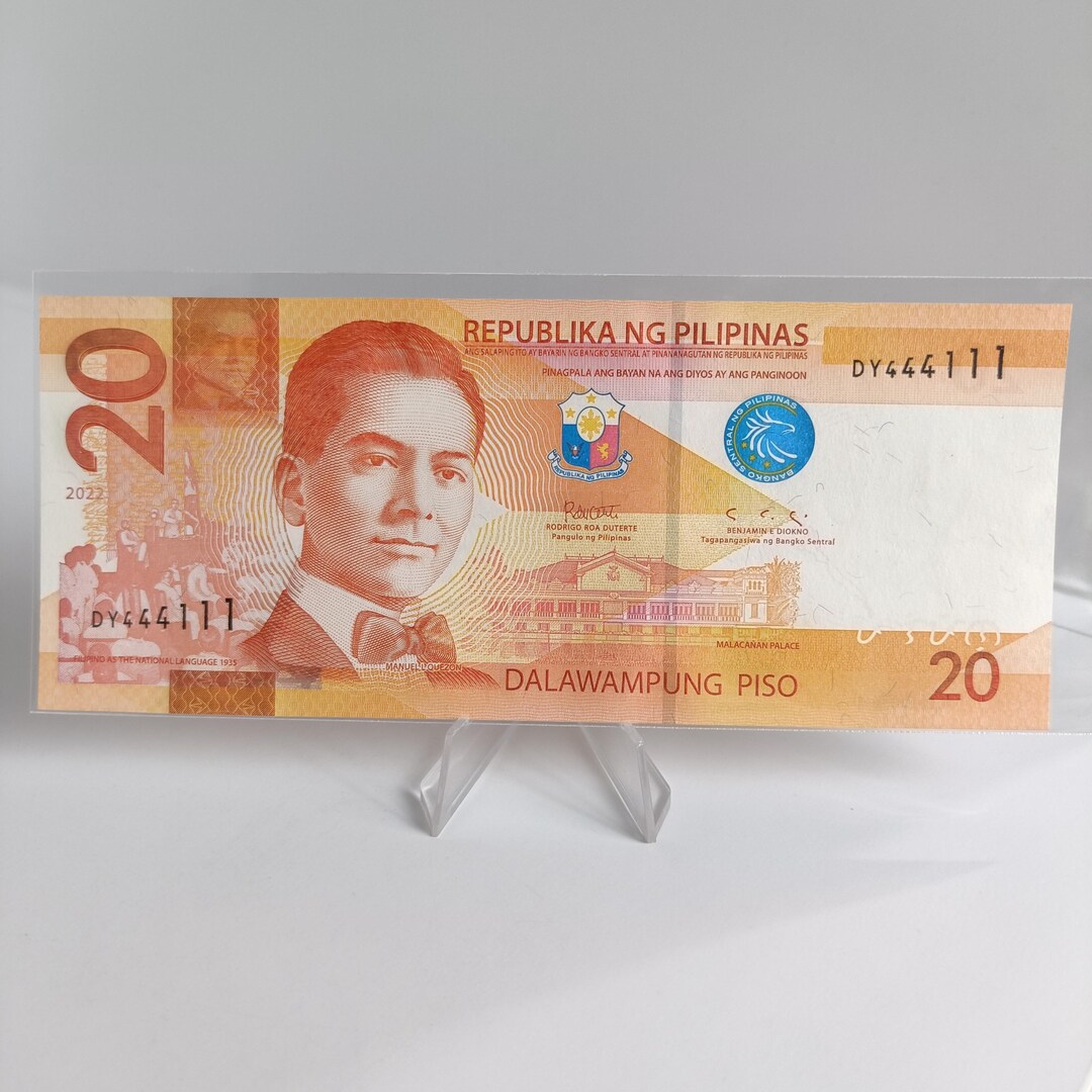 Philippines 20 Piso Banknote: 2022 New Generation Currency - Etsy UK