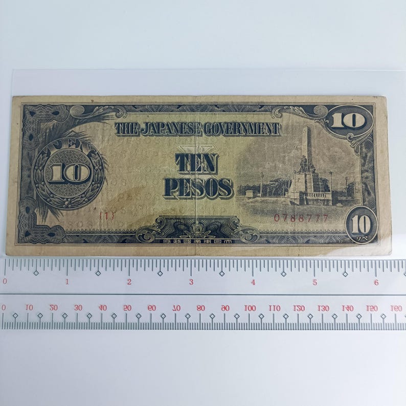 Philippines 1943 Japanese Invasion Money | 10 Pesos, Luneta Jose Rizal ...
