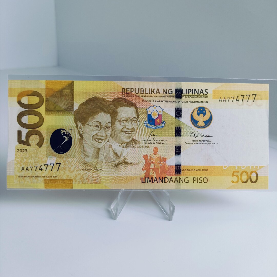2023 Philippines 500 Piso Banknote: Marcos BBM, BSP New Logo, AA Prefix ...