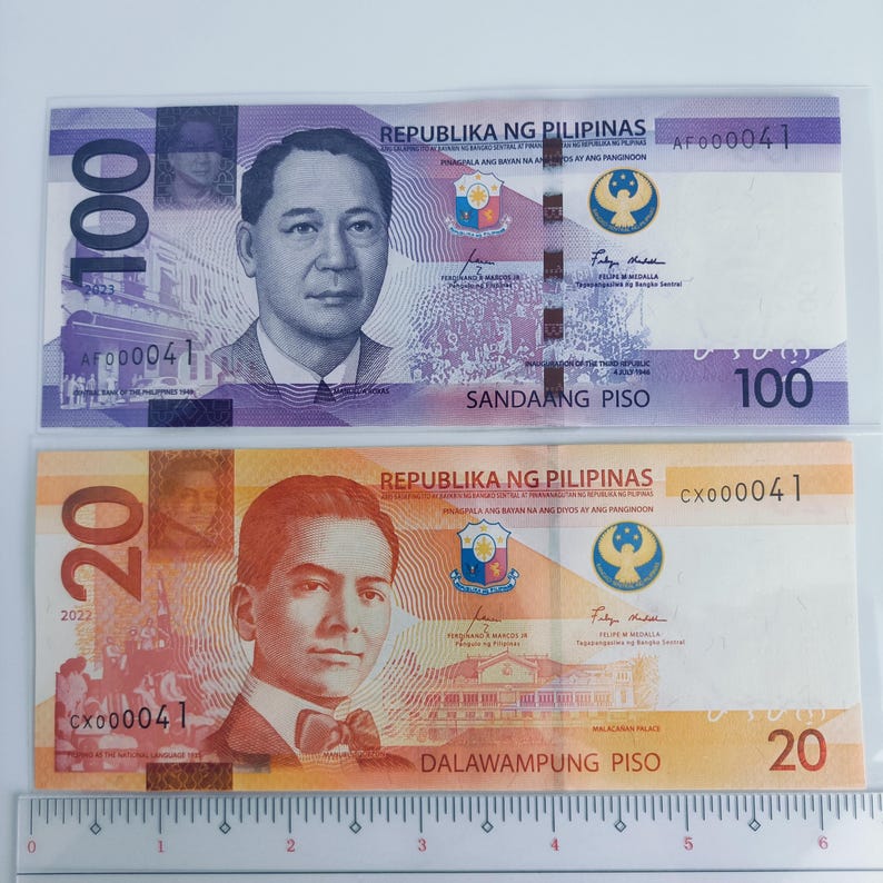 2022-2023 Philippine Peso Banknotes – Low Number Collectible ...