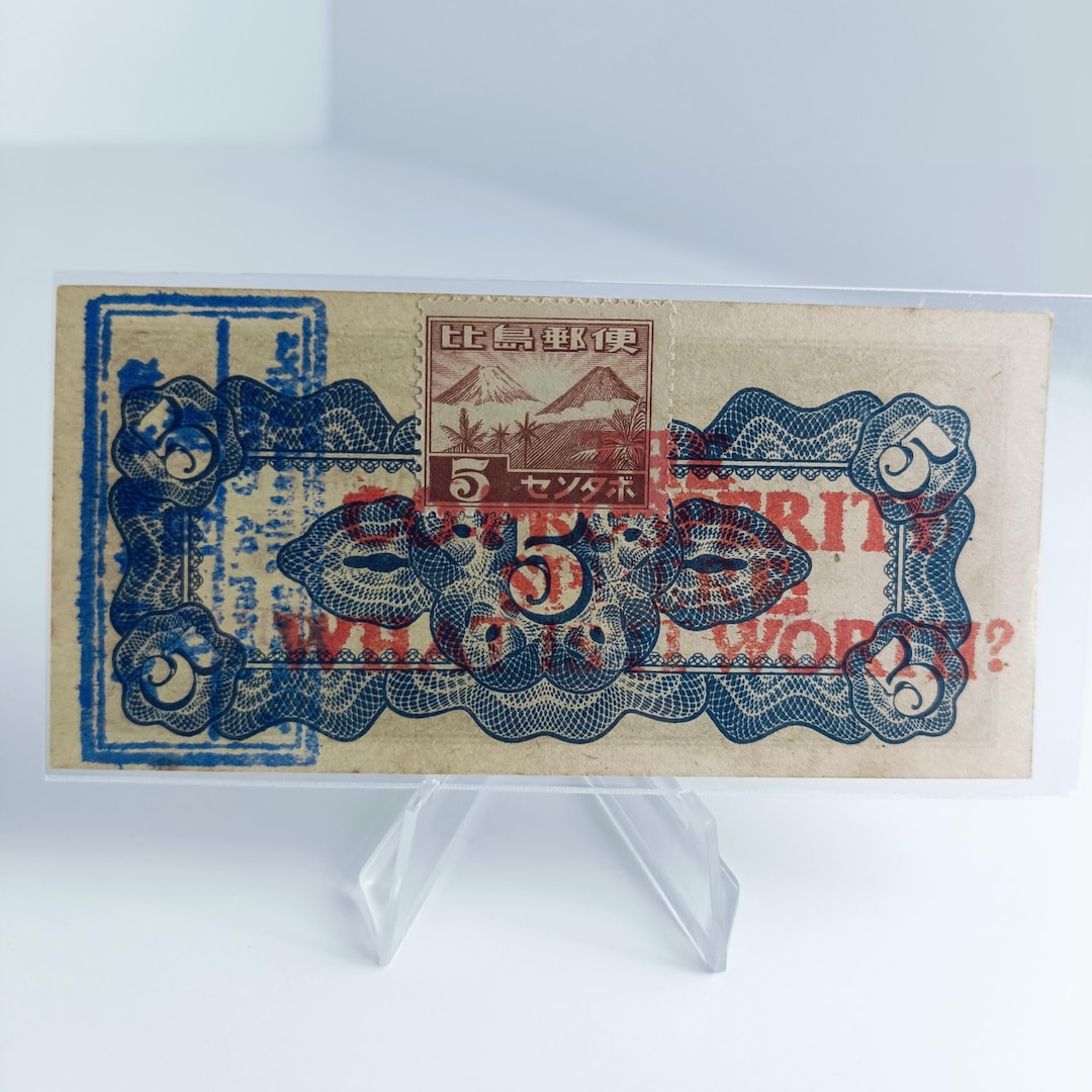 Philippines 5C 1942 Japanese Invasion Money Genuine Centavo, JIM With ...
