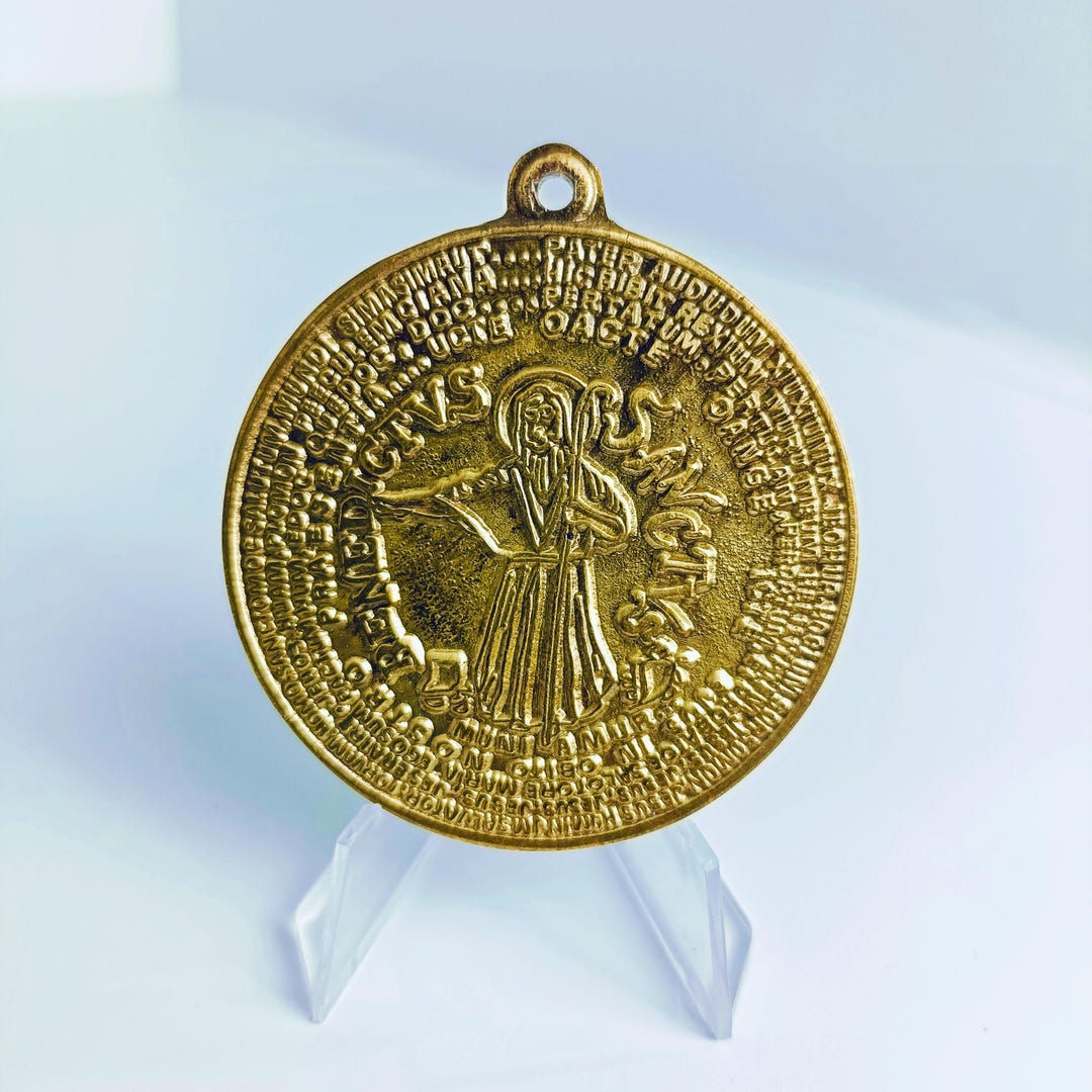 Saint Benedict Medallion — Handcrafted Philippine Anting-anting Amulet ...