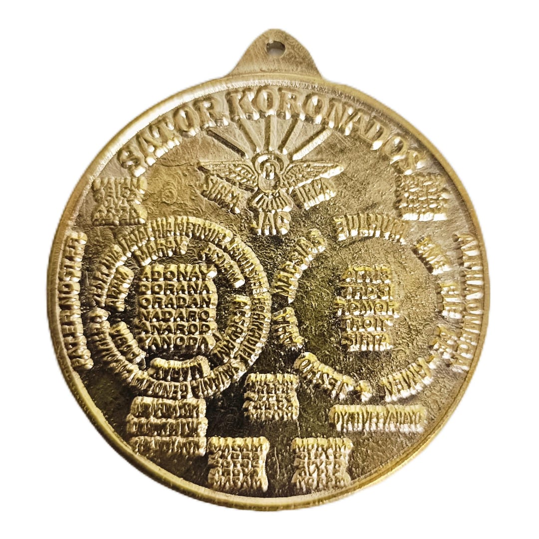 Sator Koronados Amulet: Handcrafted Filipino Luck and Protection Medal ...