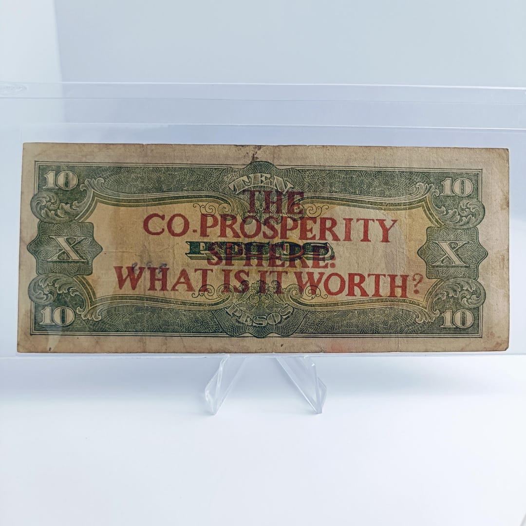 Philippines Japan 10 1943 Japanese Invasion Money | Genuine JIM ...
