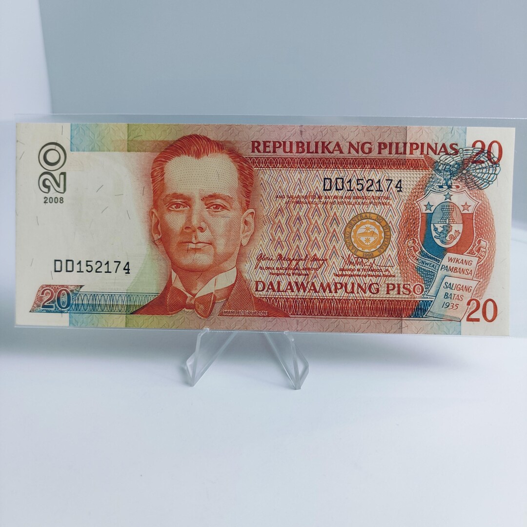 Philippines 2008 20 Piso Banknote – New Design Series, Uncirculated - Etsy
