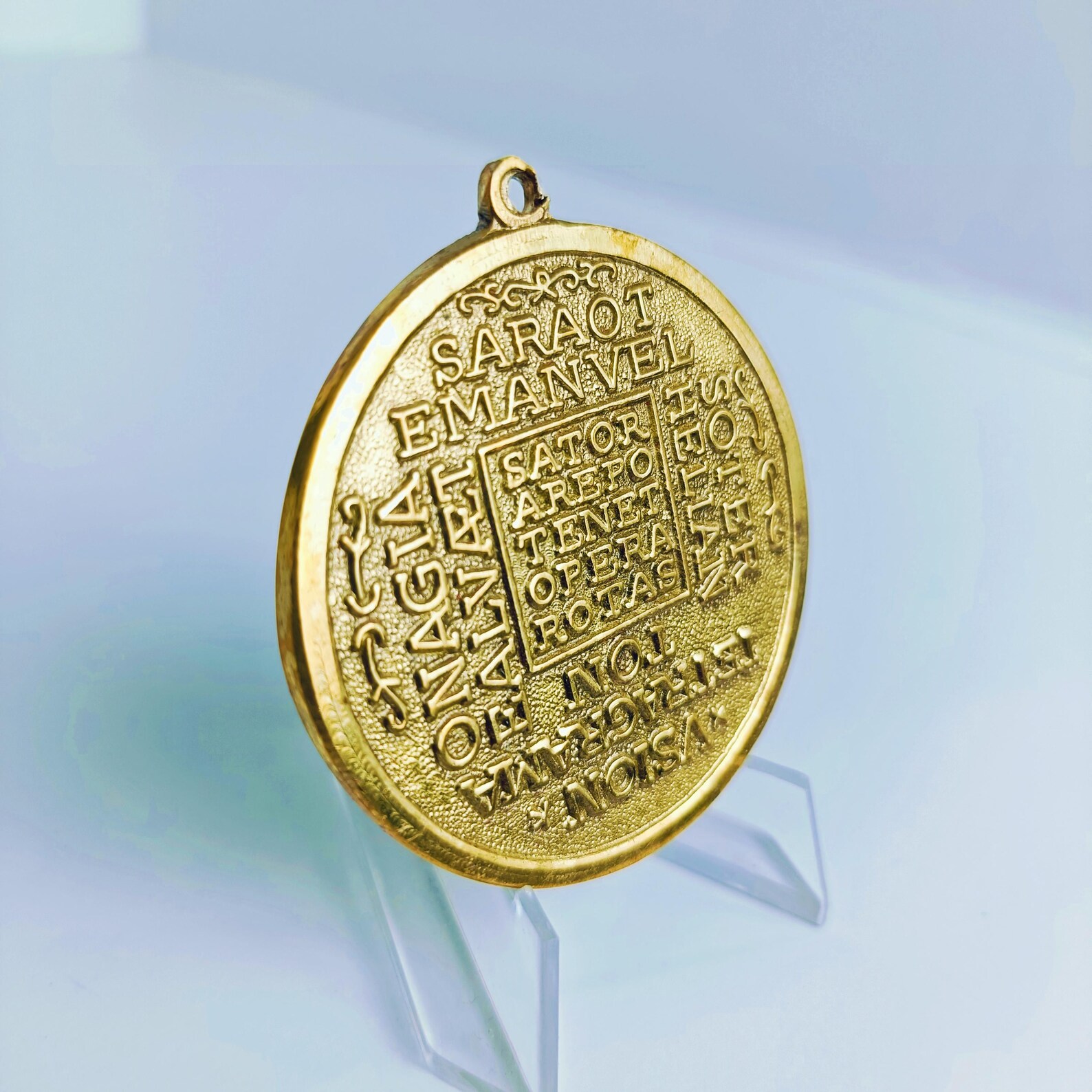 Sator Heart Medallion: Filipino Anting-anting Amulet for Protection - Etsy