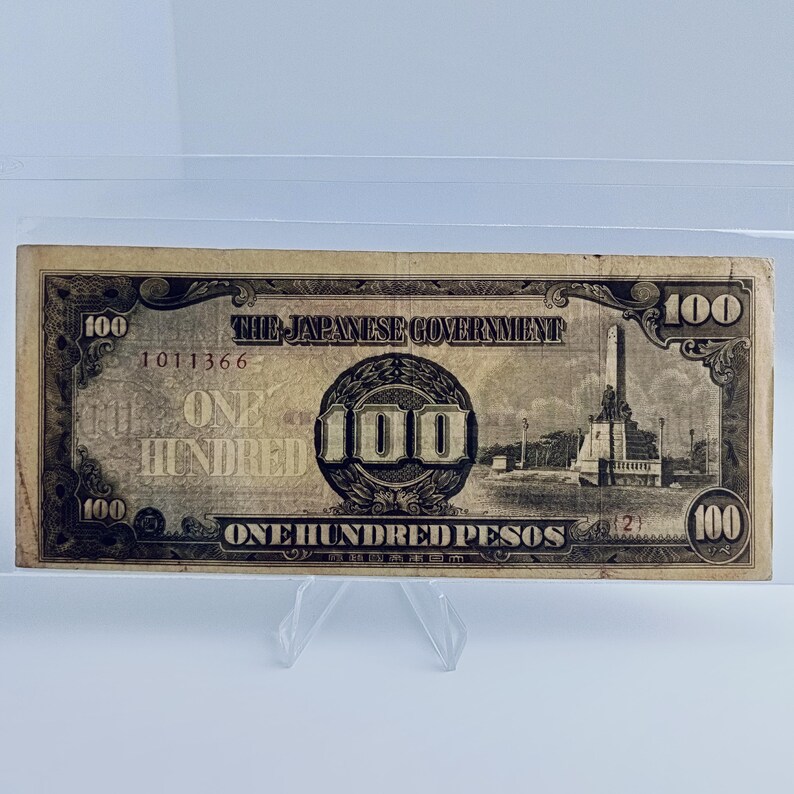Philippines 100 Pesos 1944 Japanese Invasion Money Replacement Note - Etsy