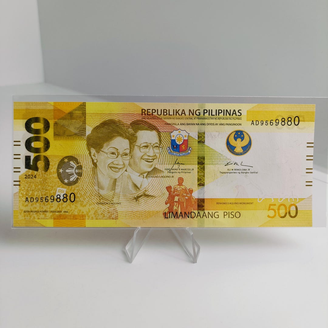 2024 Philippines 500 Piso Banknote - Marcos BBM, Uncirculated - Etsy