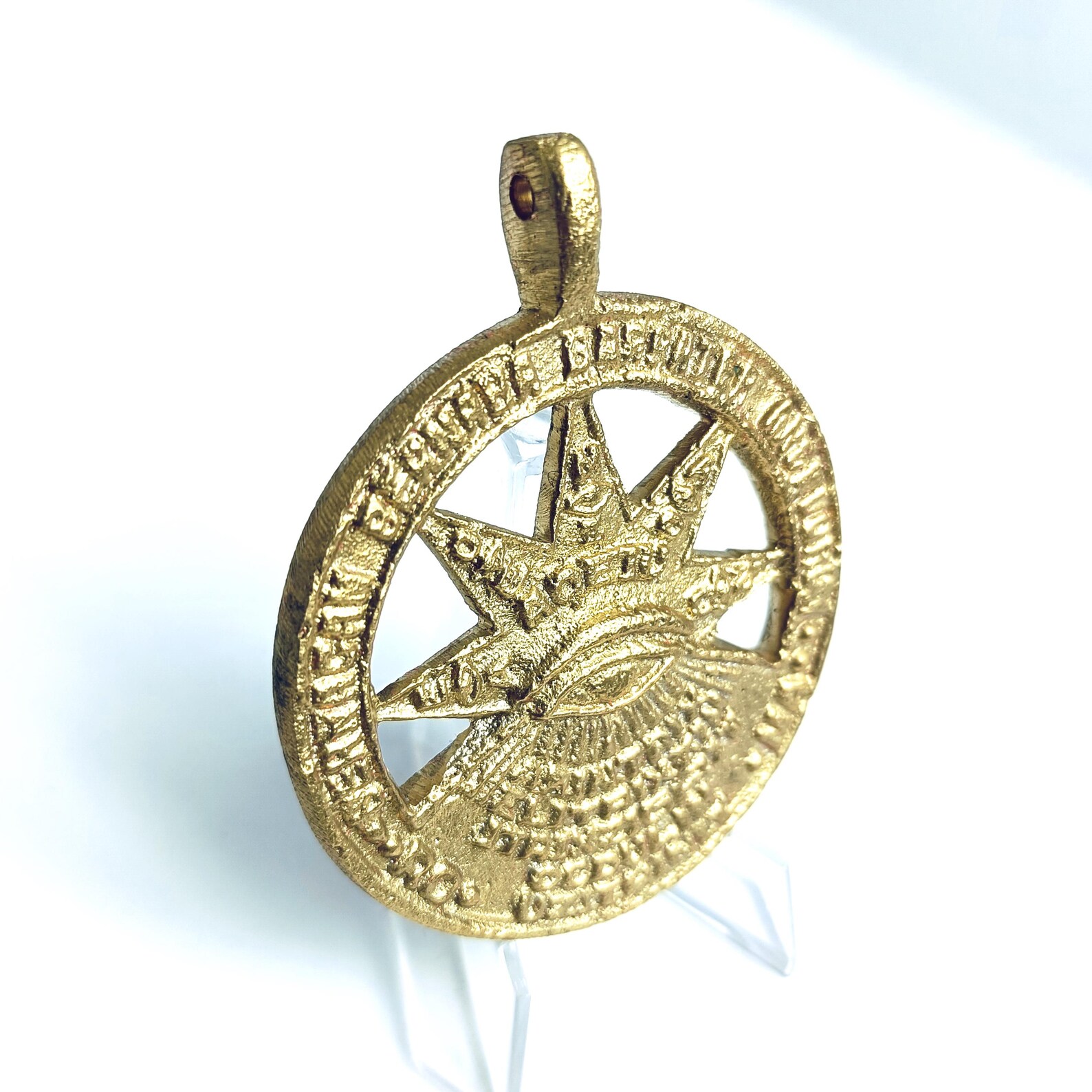 Cinco Vocalës Medalyon Medallion, Anting-anting Amulet From the ...