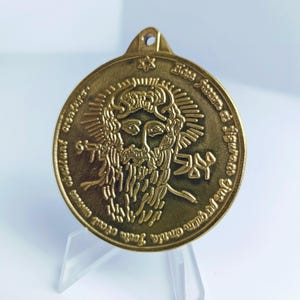 72 Names of God Engraved Medallion, Anting-anting Amulet From the ...