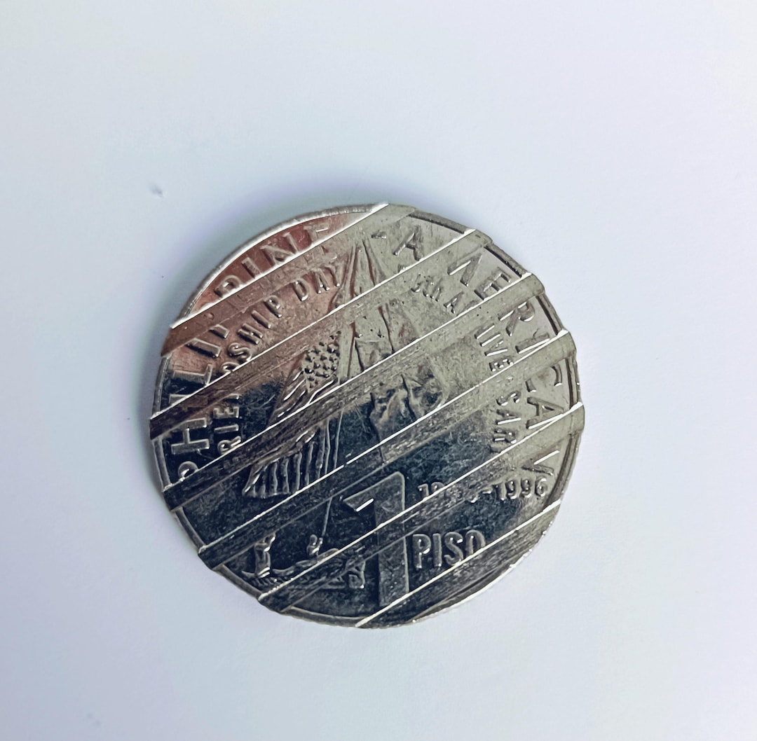 1996 1 Peso Waffle Error Coin - Philippines - American Friendship ...